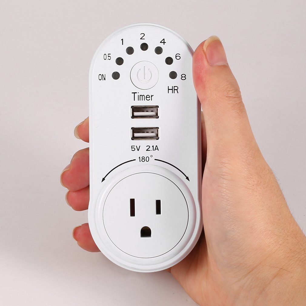 220V Tijdschakelaar Mini Usb 5V 2.1A Adapter Socke... – Vicedeal