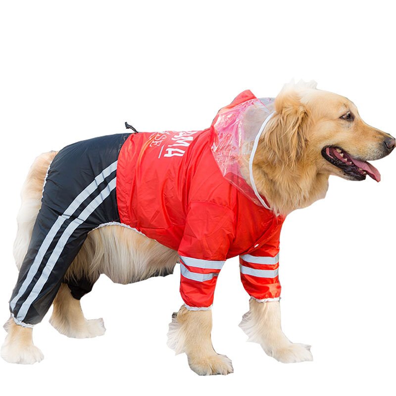 Large Dog Clothing Waterproof Big Dog Raincoat Jum... – Grandado