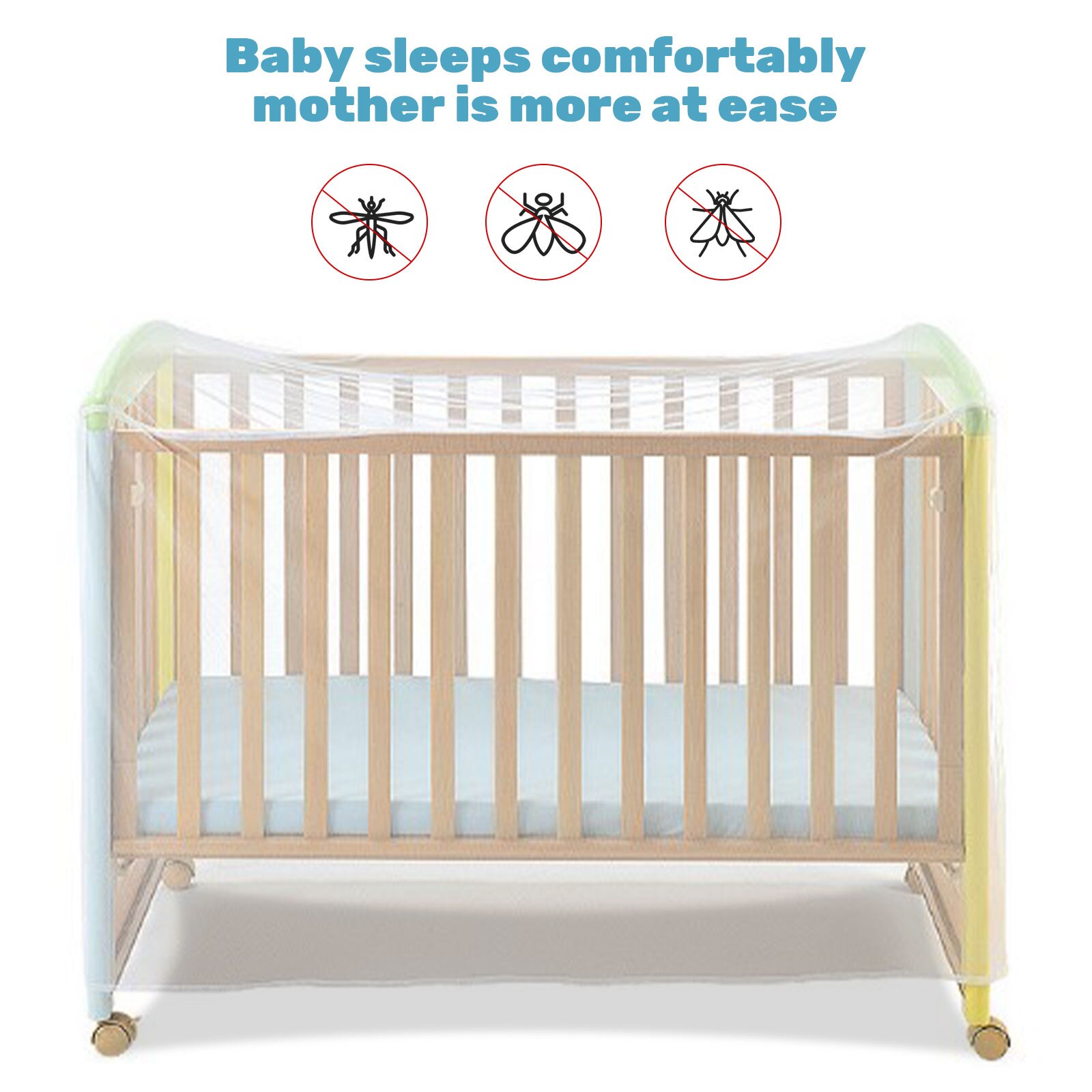 2PCS Baby Mosquito Net Universal Summer Breathable... – Vicedeal