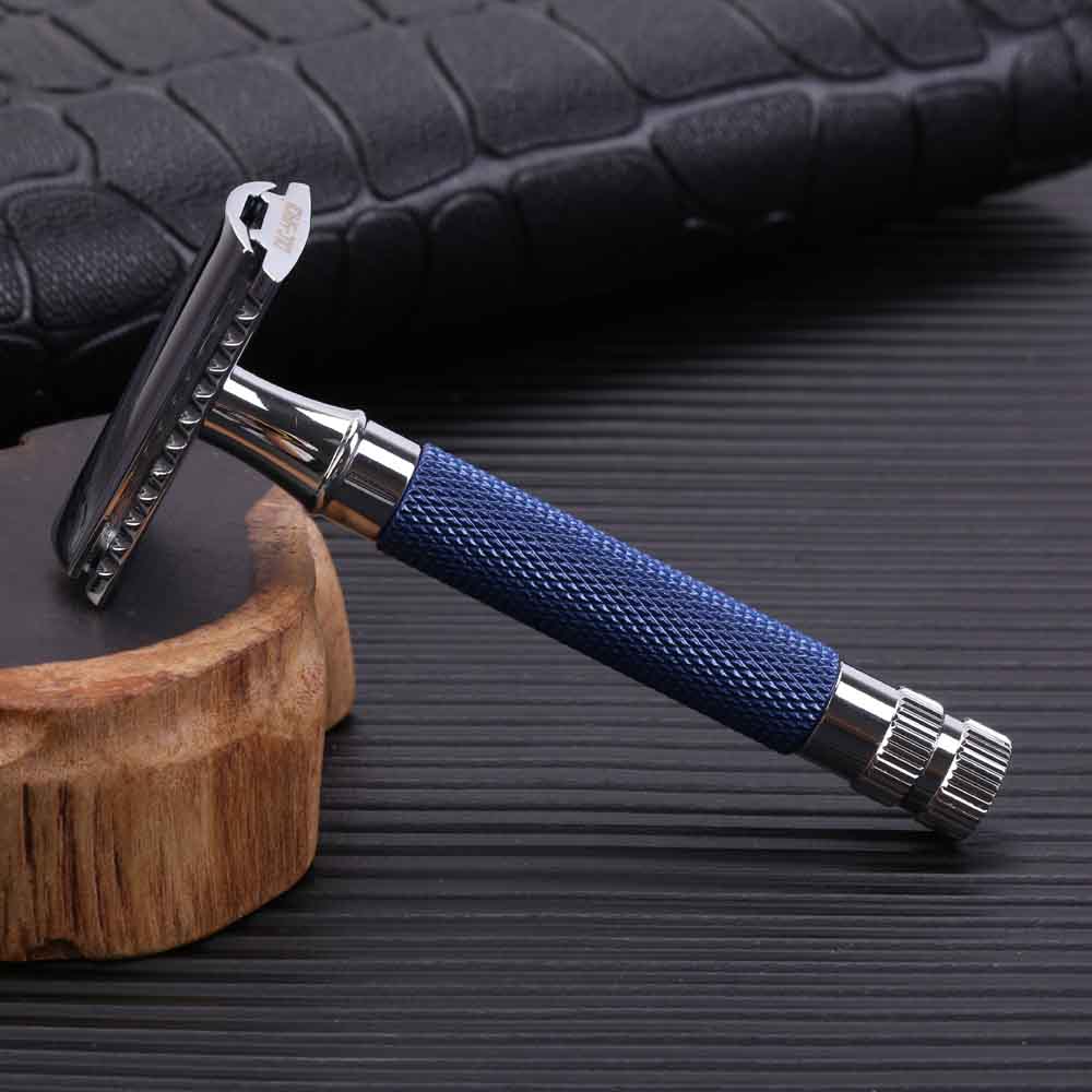 Yaqi Blue Color Brass Heavy Handle Wet Safety Razo... – Vicedeal
