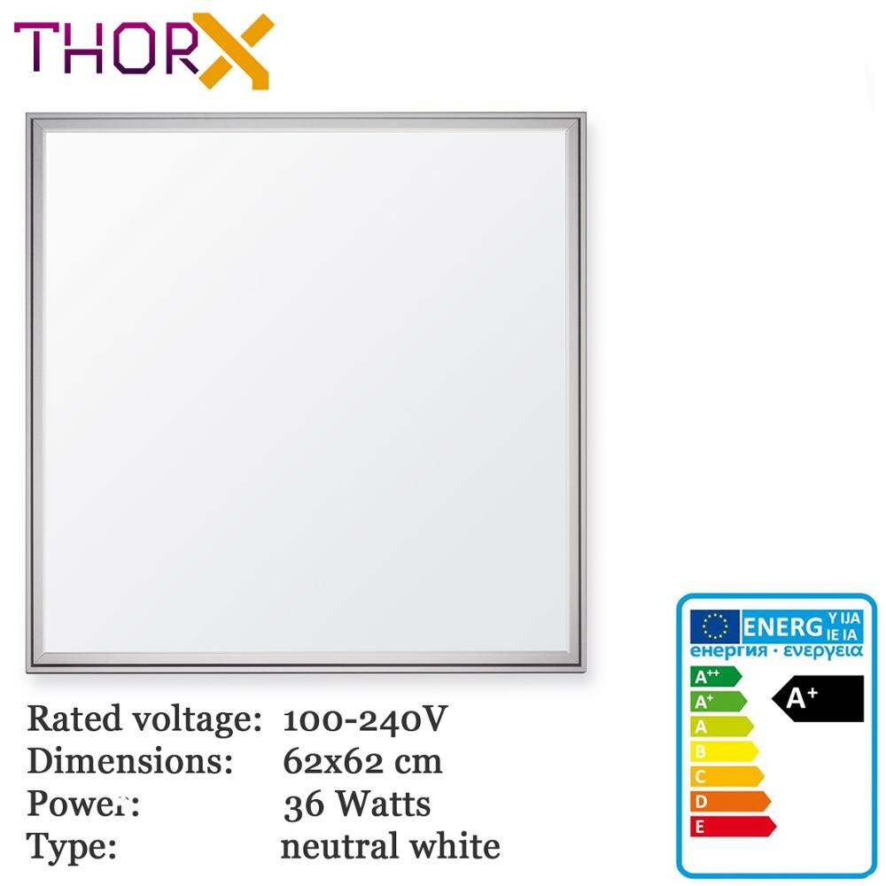 ThorX 62x62 cm Ultraslim LED Panel - 36 W, 3000 Lm... – Grandado