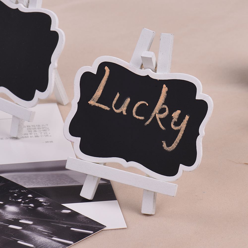 Wooden Craft Small Chalkboard Signs with Easel Sta... – Vicedeal