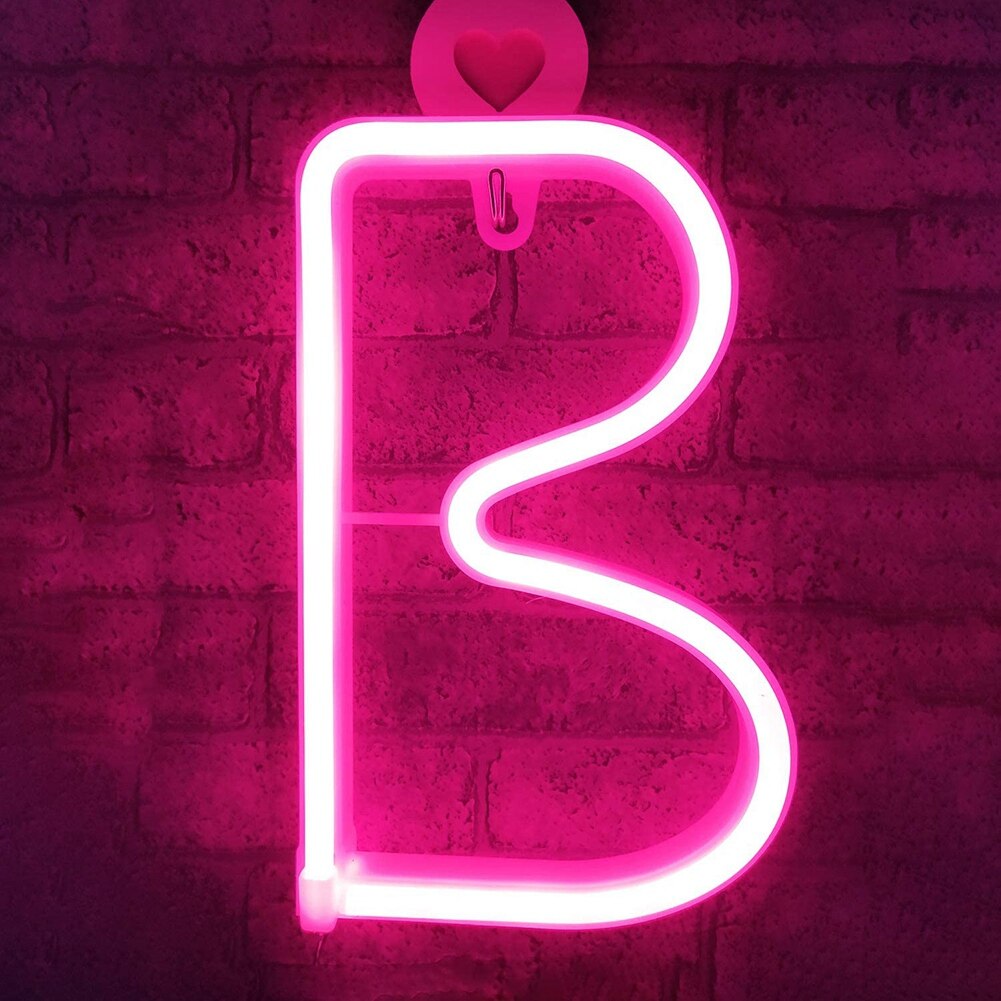 LED Letter Light Unique English B Shape Decorative... – Vicedeal