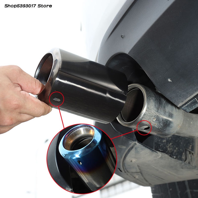 Auto Uitlaat Tip Ronde Rvs Pijp Chrome Uitlaat Sta... – Vicedeal