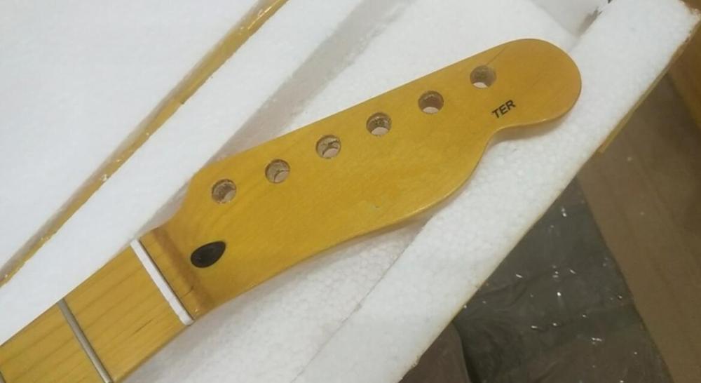 style tele electric guitar neck 21 fret in yellow ... – Vicedeal