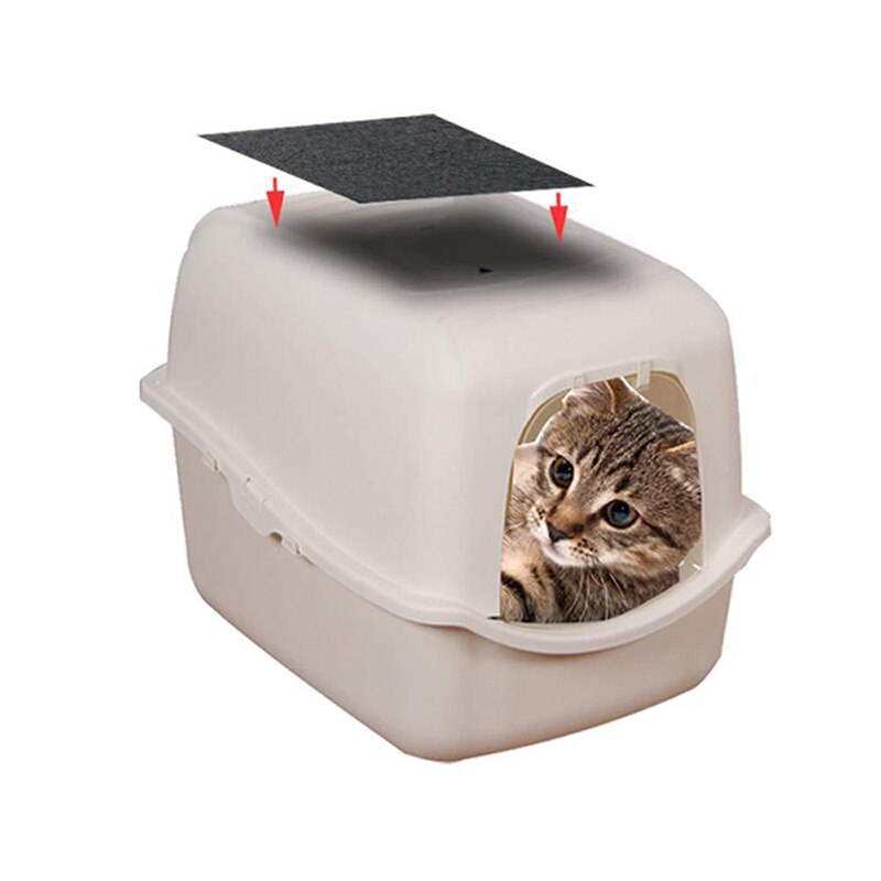 Charcoal Cats Litter Box Replacment Filter Hooded ... – Grandado