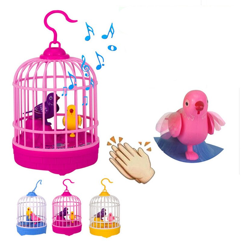 Mini Bird with Cage Voice Control Electronic Toys ... – Vicedeal