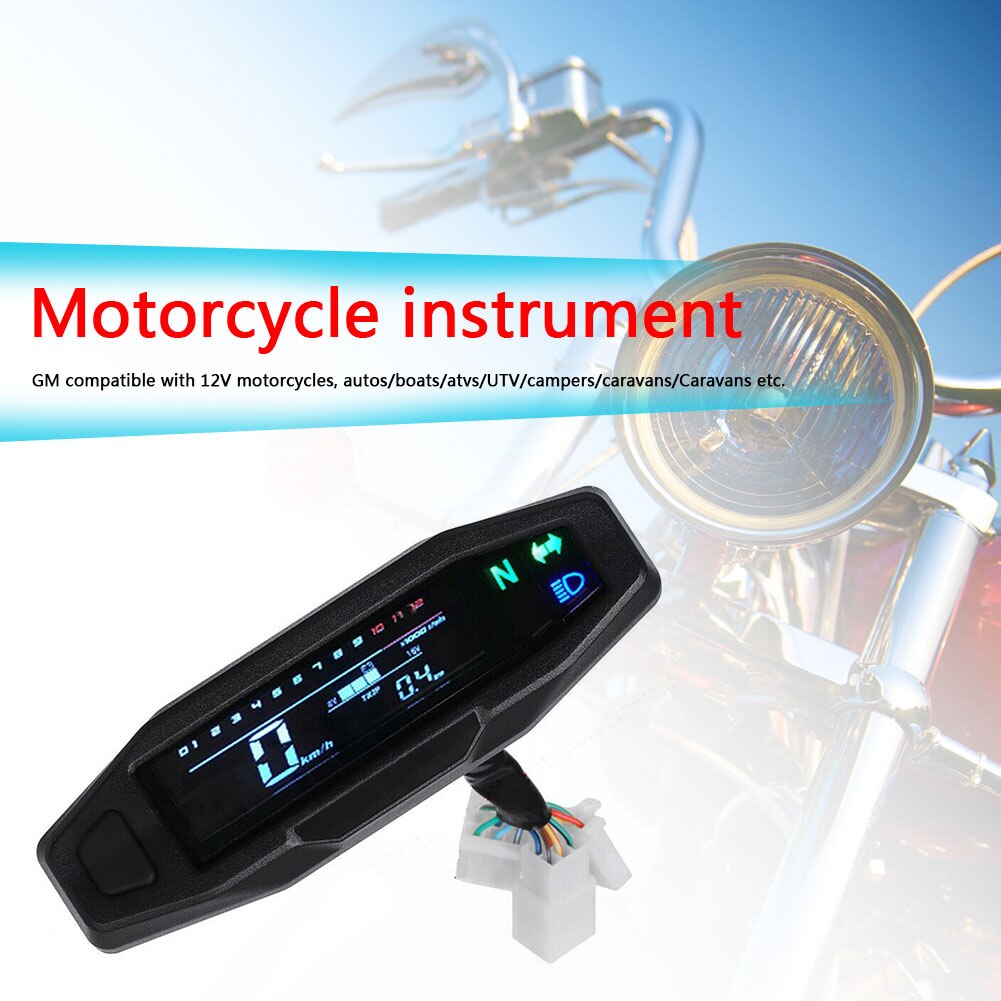 VODOOL Neue Motorrad LCD Tacho Digital Frei Odemet... – Grandado