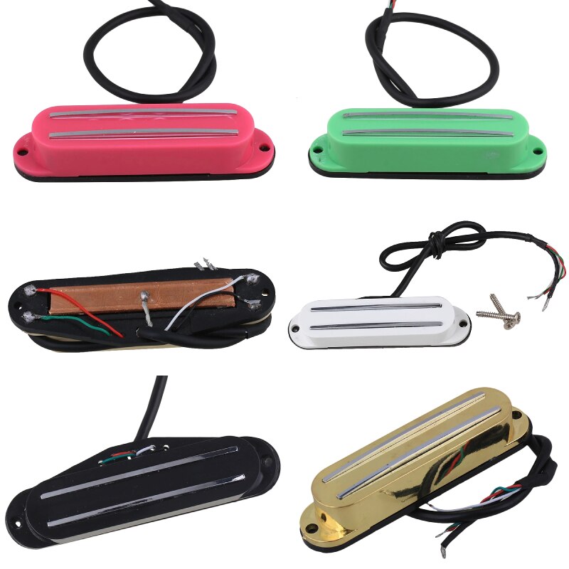 Black 4 Wire Magnetic Dual Rail Humbucker Pickup E... – Vicedeal
