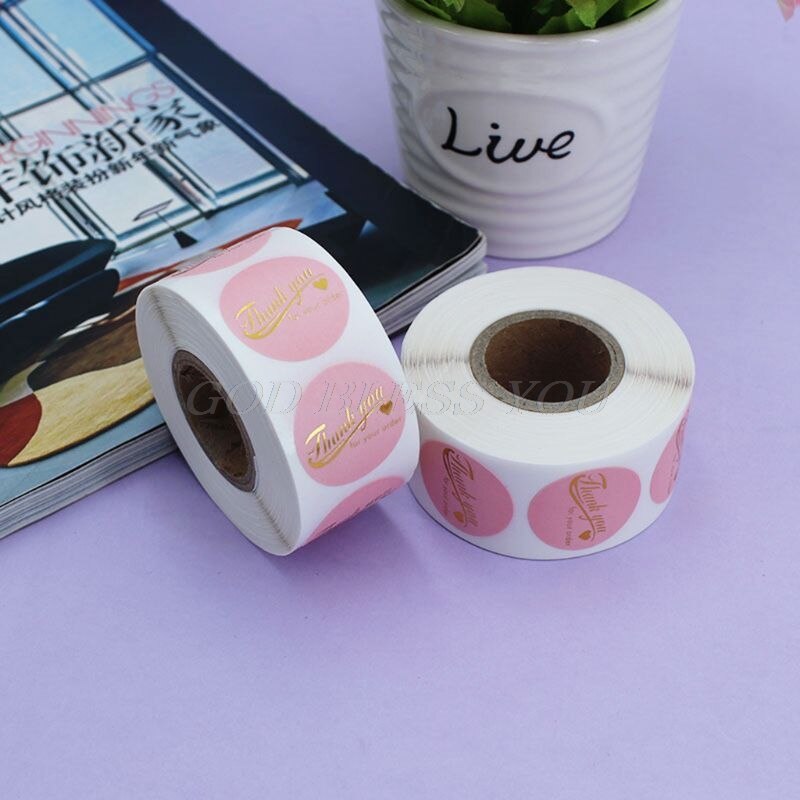 500pcs Thank You Stickers Round Seal Label for Sma... – Grandado
