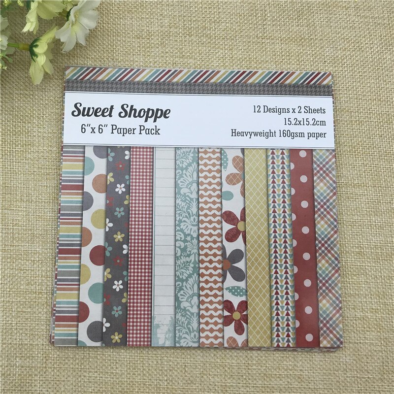 6"X6" Sweet Shoppe patterned paper Scrap... – Grandado