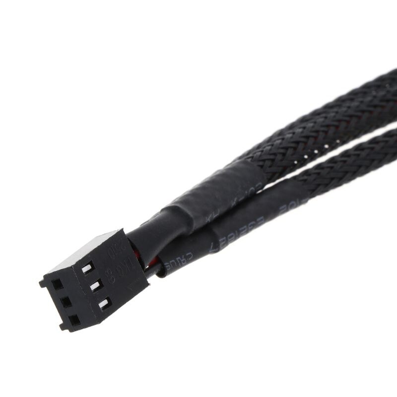 12V 30CM 3Pin Fan PWM 1 to 3 Way Power Supply Extension Cable Y ...