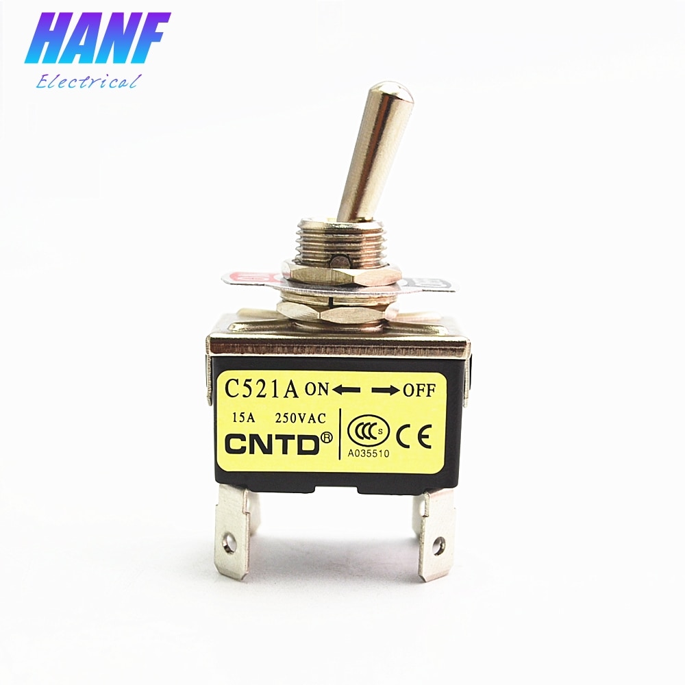 1pcs Toggle Switch DPST 2 Positions 4 Pin Terminal... – Grandado