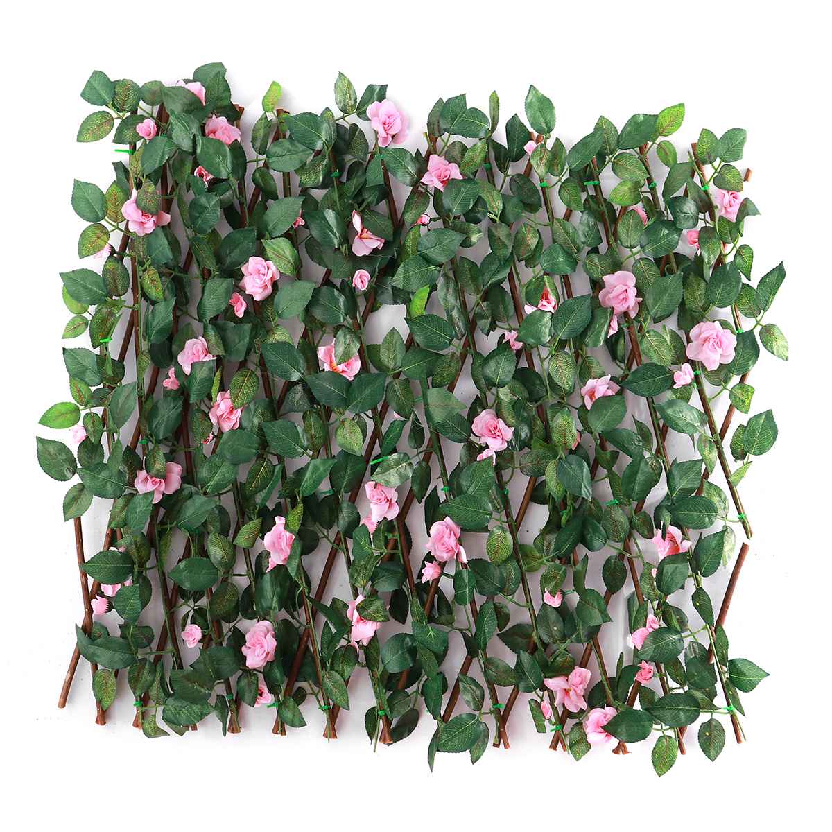 70cm Artificial Floral Plant Fence UV Protected Pr... – Grandado