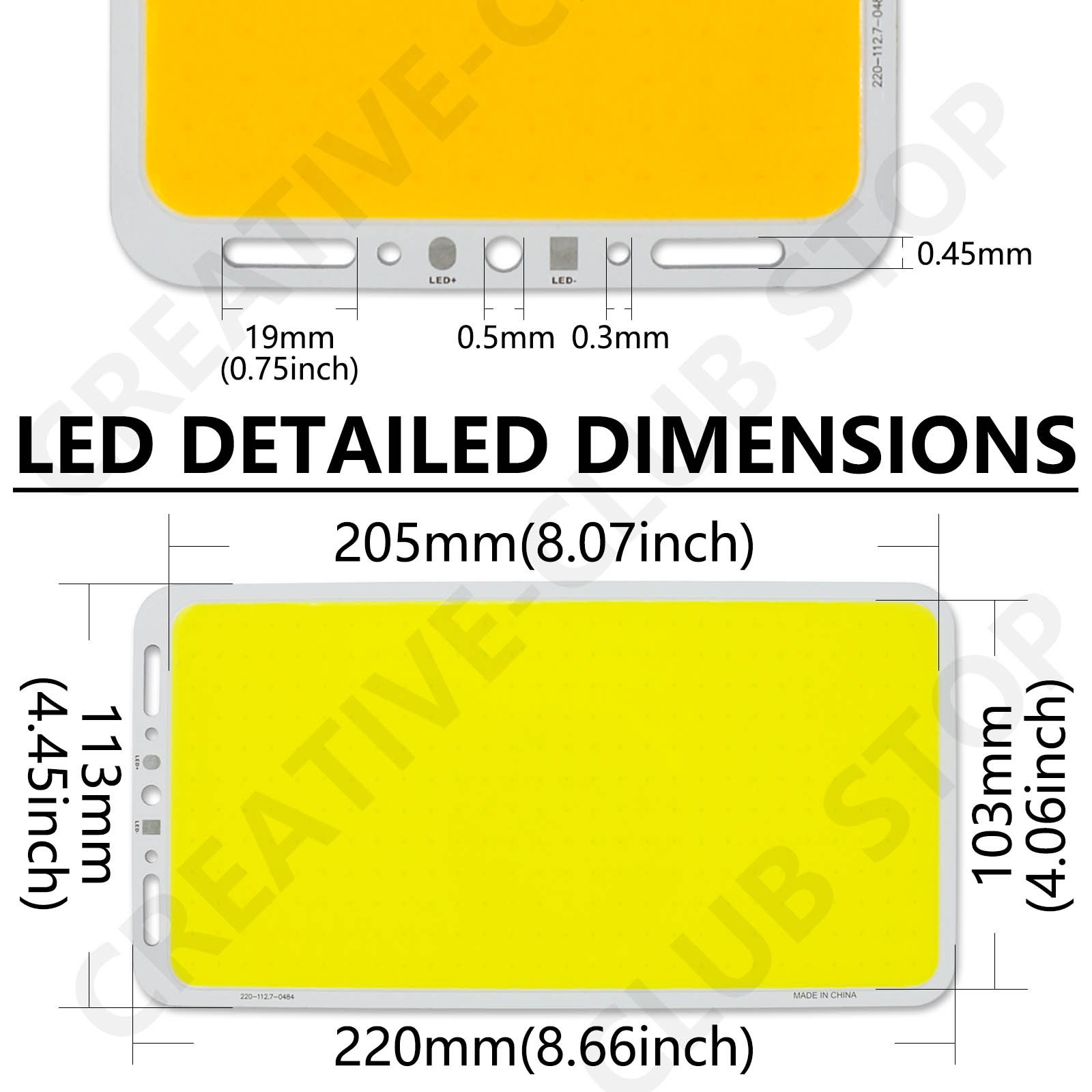 LED Panel Light 5000LM Ultra Bright Warm Cold Whit... – Vicedeal