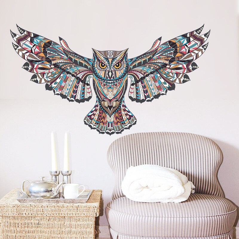 Removable COLORFUL Owl Kids Nursery Rooms Decorati... – Grandado
