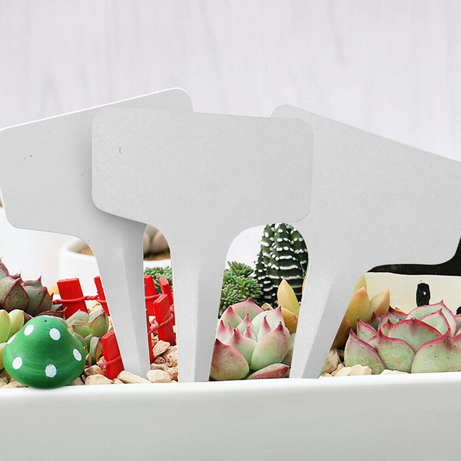 100/200 PCS PVC T-type Plants Pot Insert Labels Re... – Vicedeal