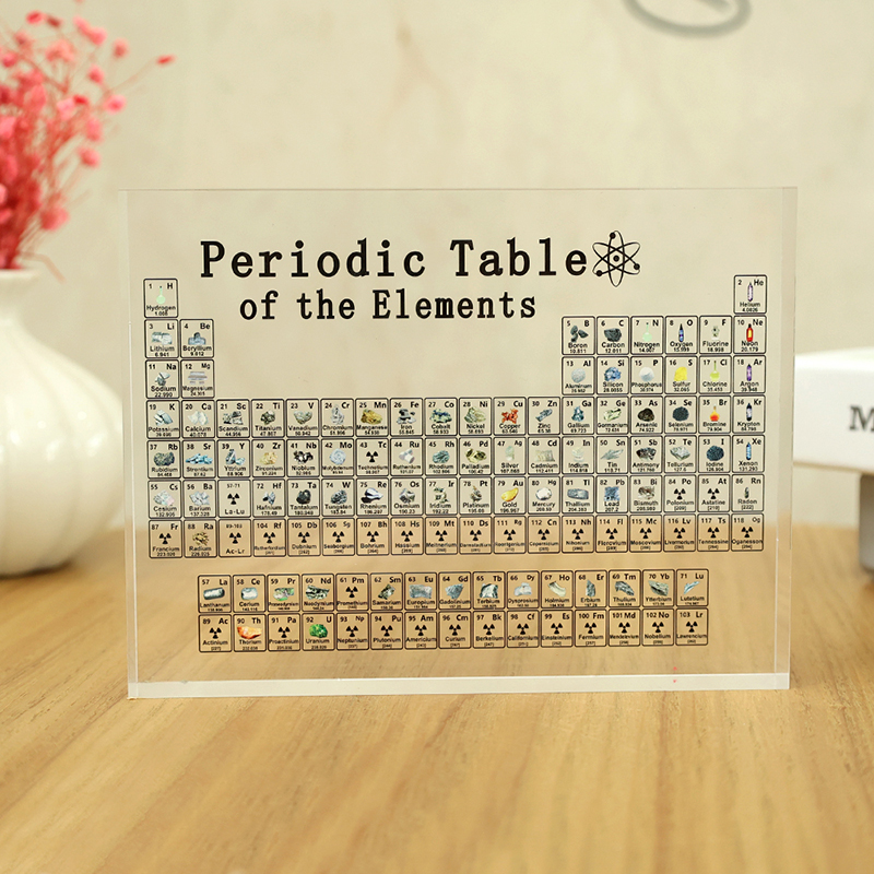 Acrylic Periodic Table Display With Real Elements ... – Grandado