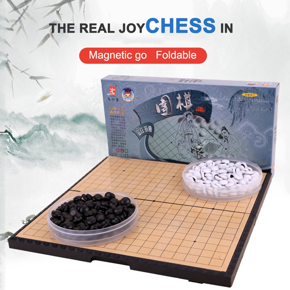 Go Chess Board Game Set Foldable Acrylic Black Whi... – Vicedeal