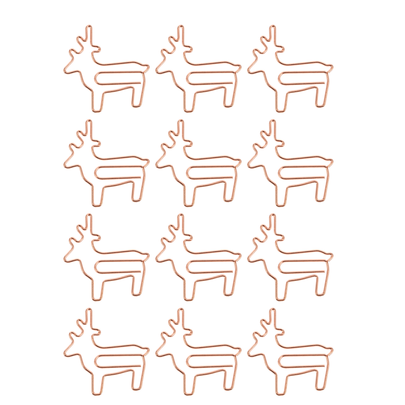 25Pcs Rose Golden Animal Shape Clips Clips for Sch... – Grandado