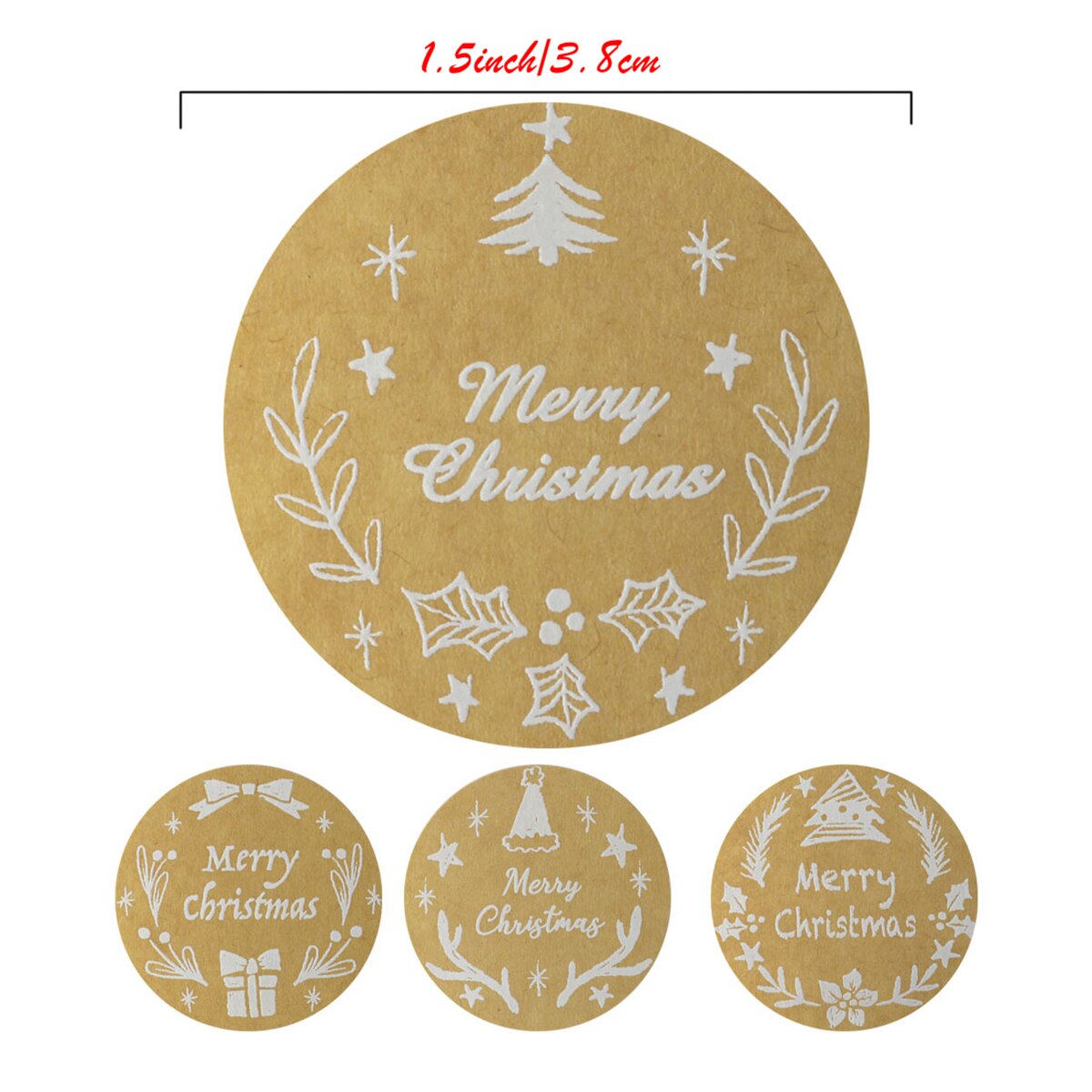 Christmas Paper Sticker, Letter Print Sealing Stic... – Grandado