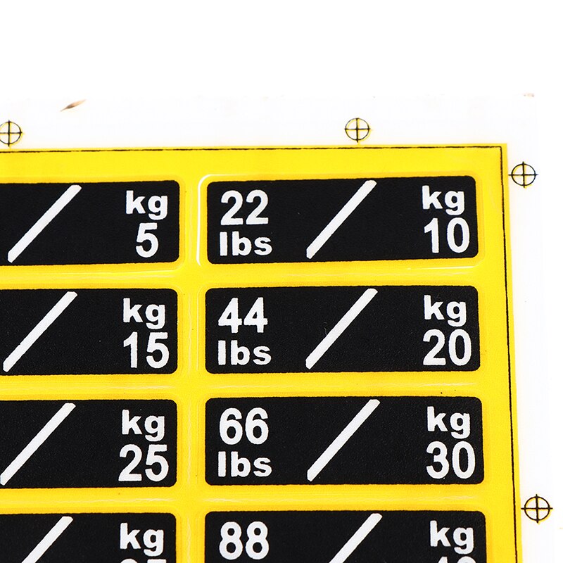 1sheet Weight Sticker Labels For Gym Equipment Acc... – Grandado