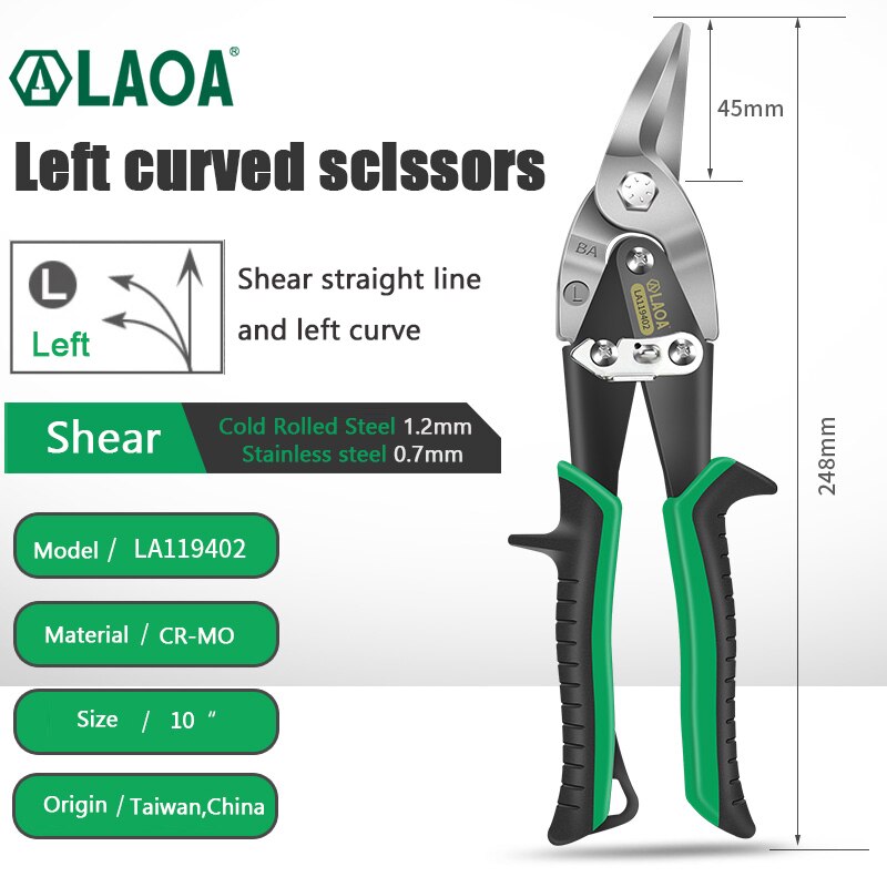 LAOA Industrial Stainless Steel Scissors Elbow She... – Vicedeal