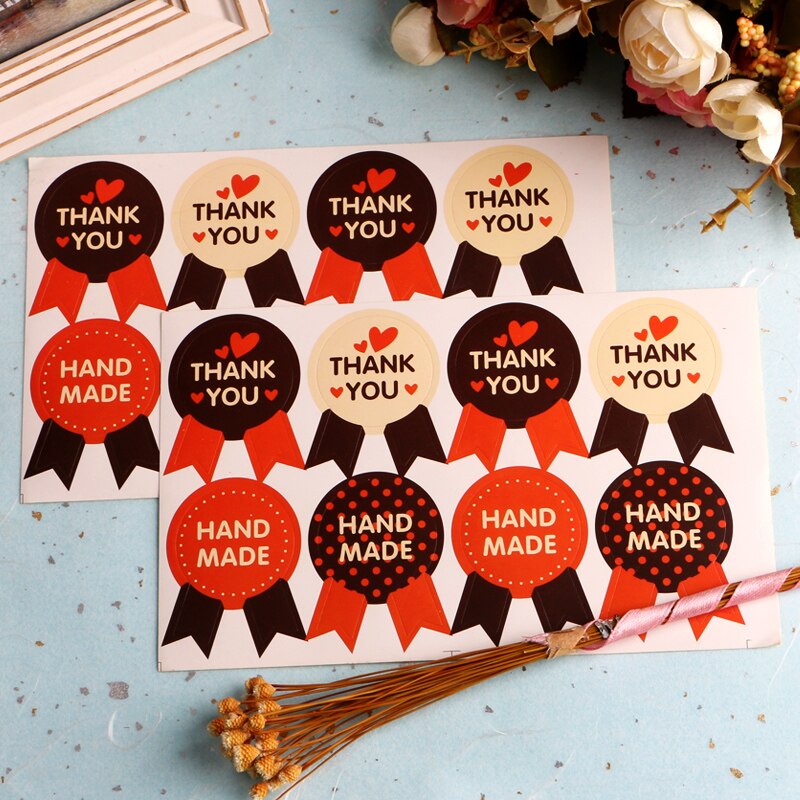 400pcs/lot Handmade Thank You Stickers scrapbookin... – Grandado