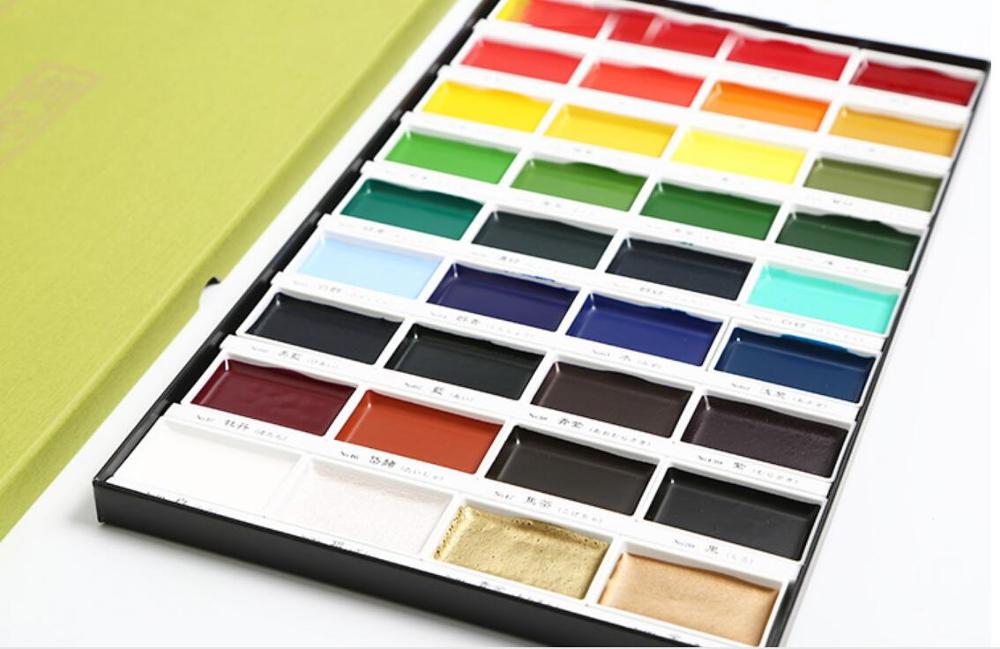 japan ZIG Kuretake 6/12/18/24/36 Colors Solid Wate... – Grandado