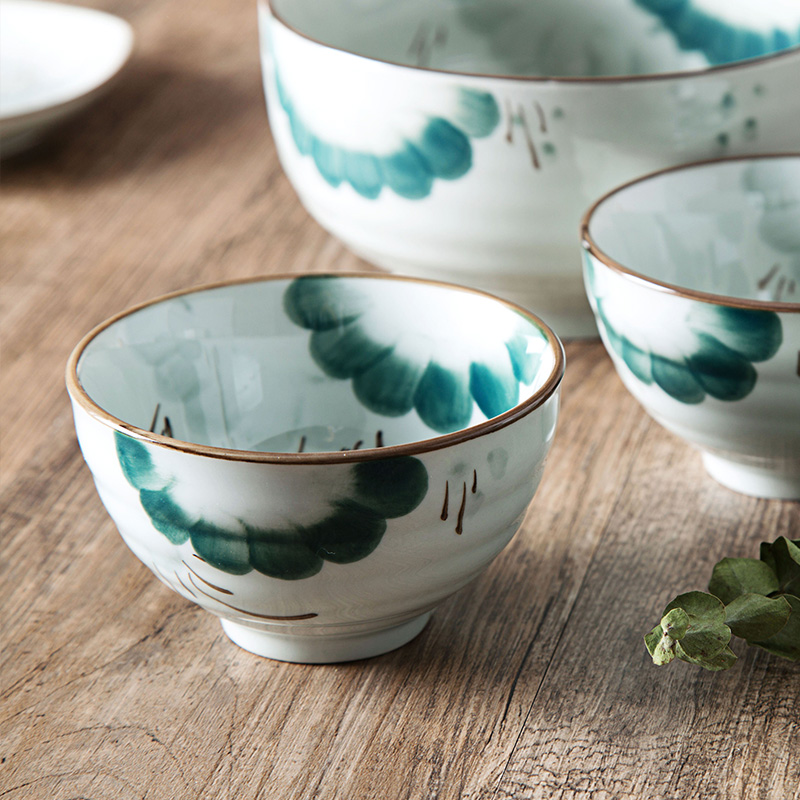 Ceramic hand-painted eating bowls at home househol... – Grandado