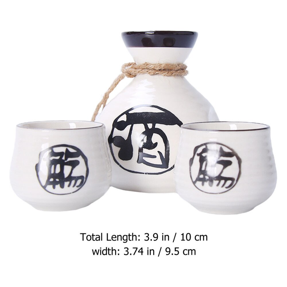 1 Set Japanese-type Sake Bottle Cup Set Ceramic Ha... – Vicedeal