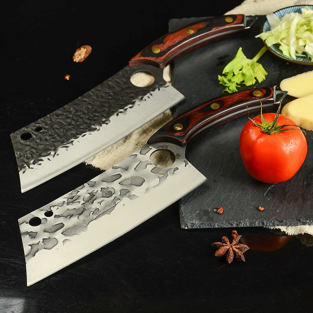 Stainless Steel Slicing Cleaver Hammering Blade Ki... – Grandado