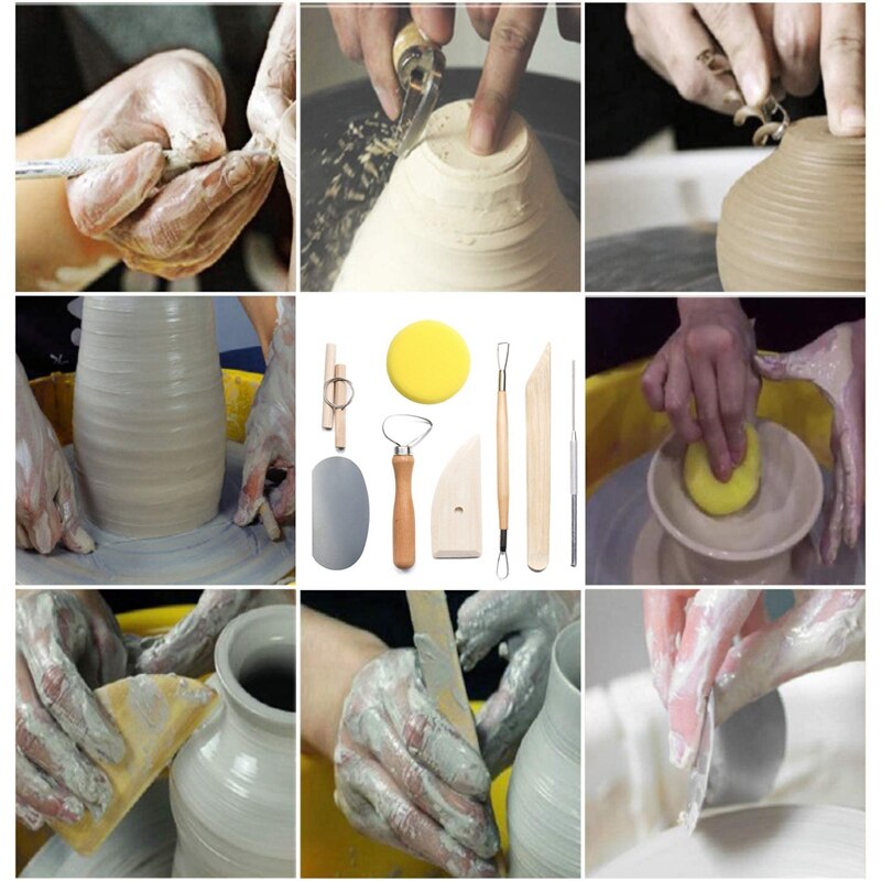 -8 Pieces Pottery Tools And Clay Sculpting Tool Se... – Vicedeal