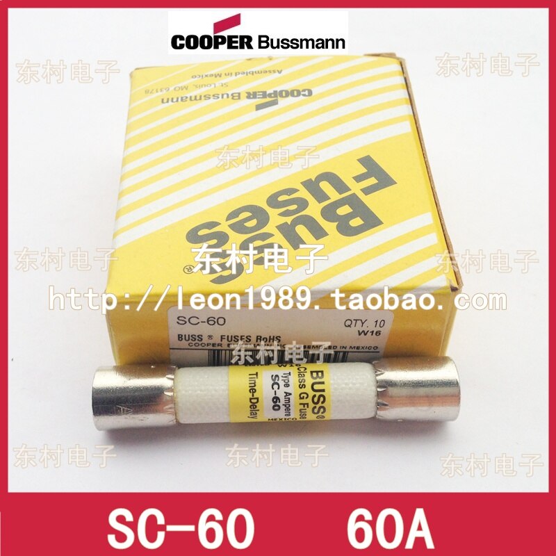 US imports BUSSMANN fuses Class g Fuse Fuse SC-60 ... – Grandado