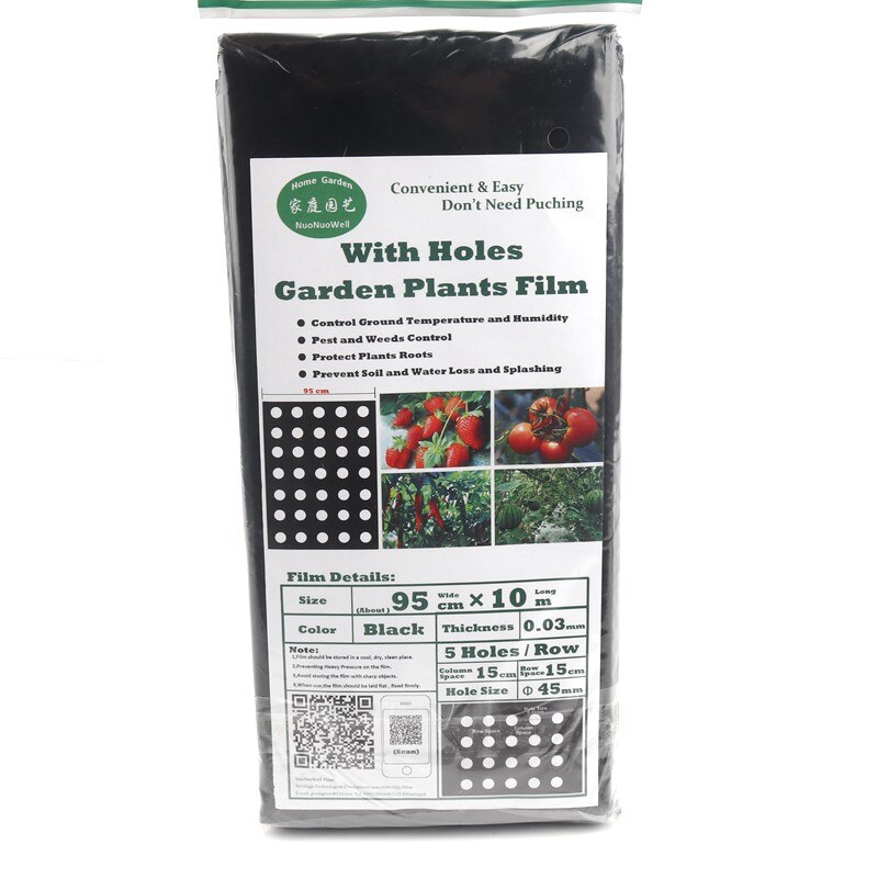 2 Bags 5Holes 95cm*10m Garden Film Agricultural Pl... – Grandado