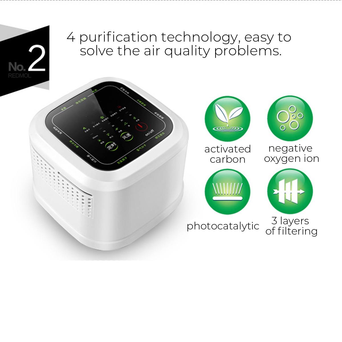 Household Desktop Purifiers Mini Air Purifier Form... – Vicedeal