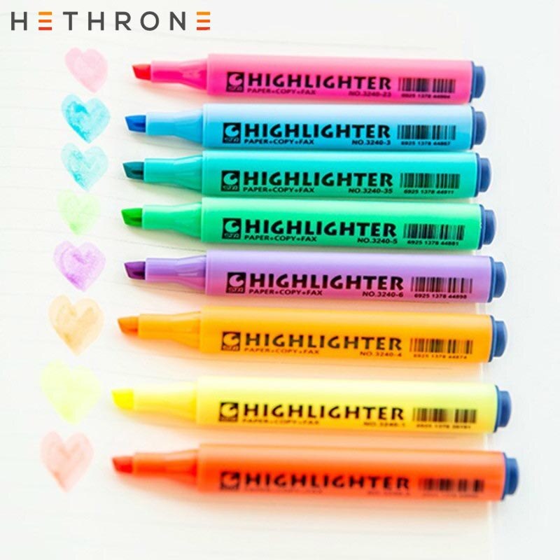 Hethrone 8pcs Oblique head Highlighter Paint Marke... – Vicedeal