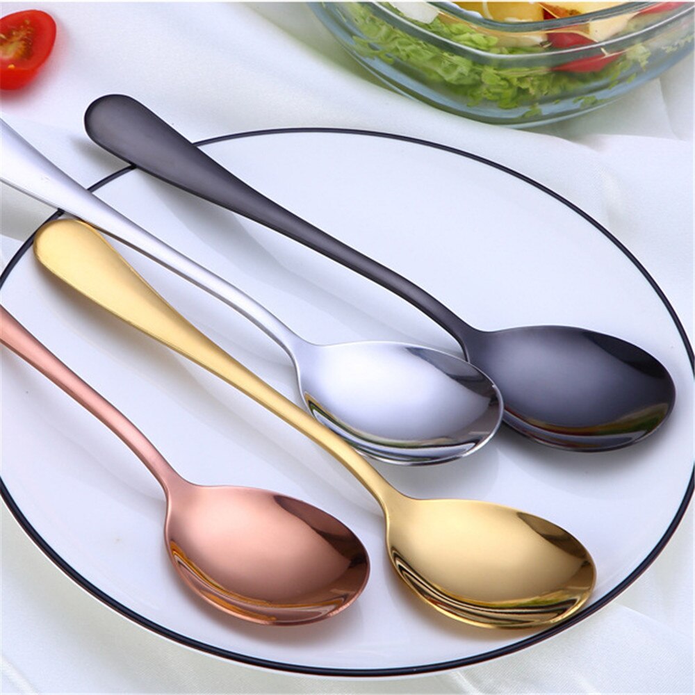 Spoon Salad Spoon Fork Stainless Steel Cutlery Set... – Vicedeal