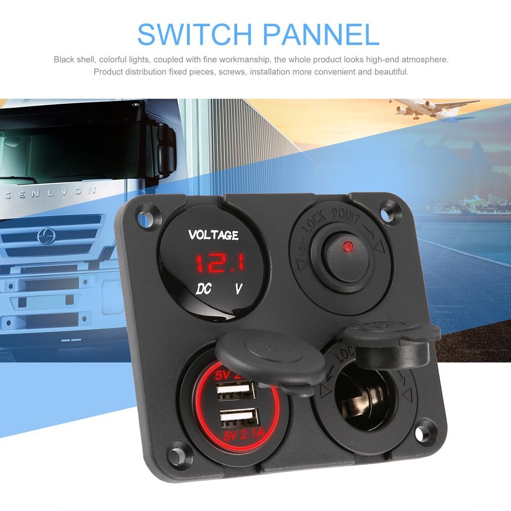 Dual USB Ports Car Charger with LED Voltmeter + 12... – Vicedeal
