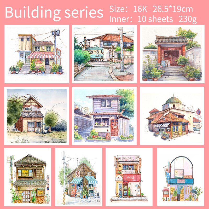 Aquarel Papier 8K Lijn Handgeschilderde Kleurboek ... – Grandado Aquarel Papier 8K Lijn Handgeschilderde Kleurboek ... – Grandado