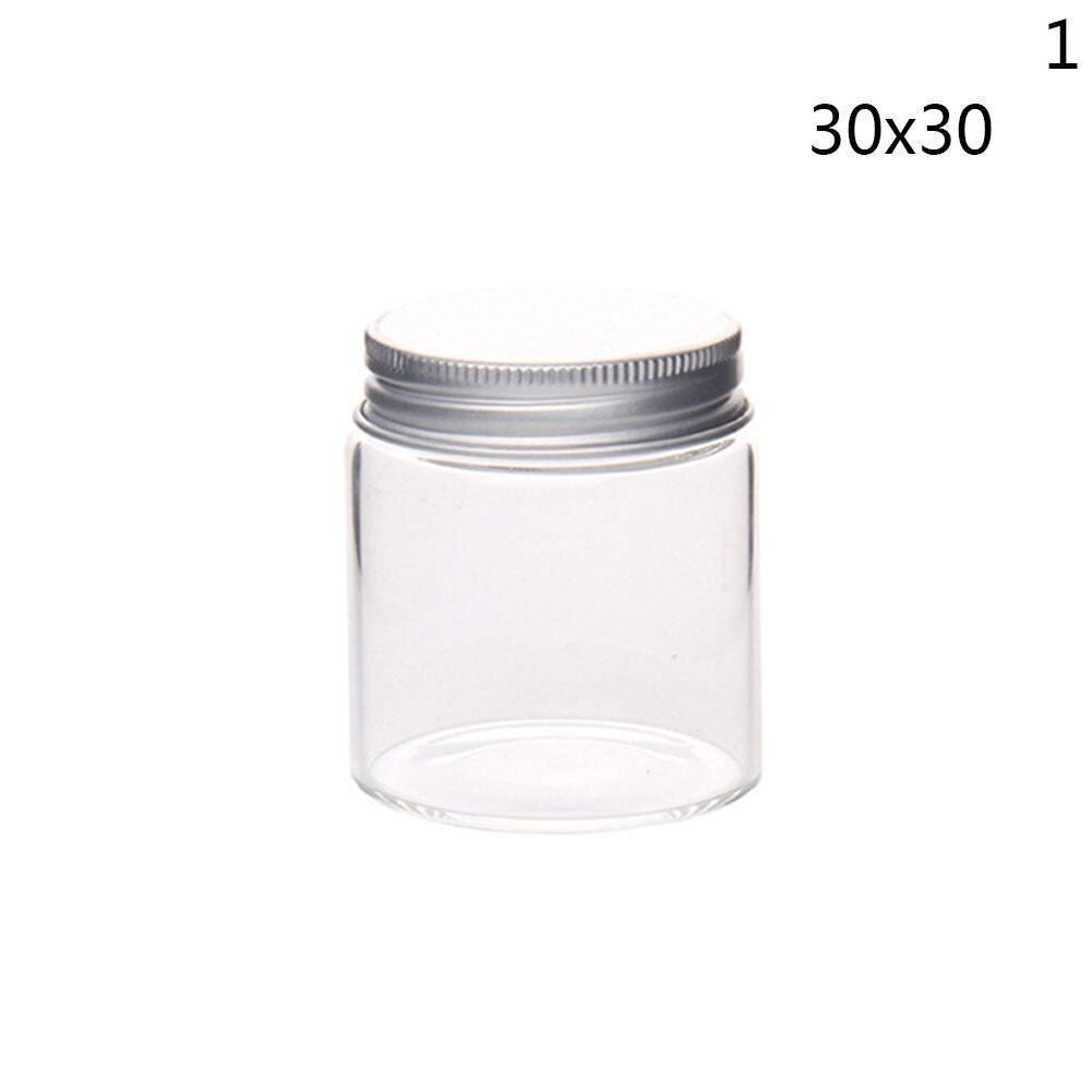 Aluminum Lid Glass Bottle Clear Glass Small Old Ha... – Vicedeal