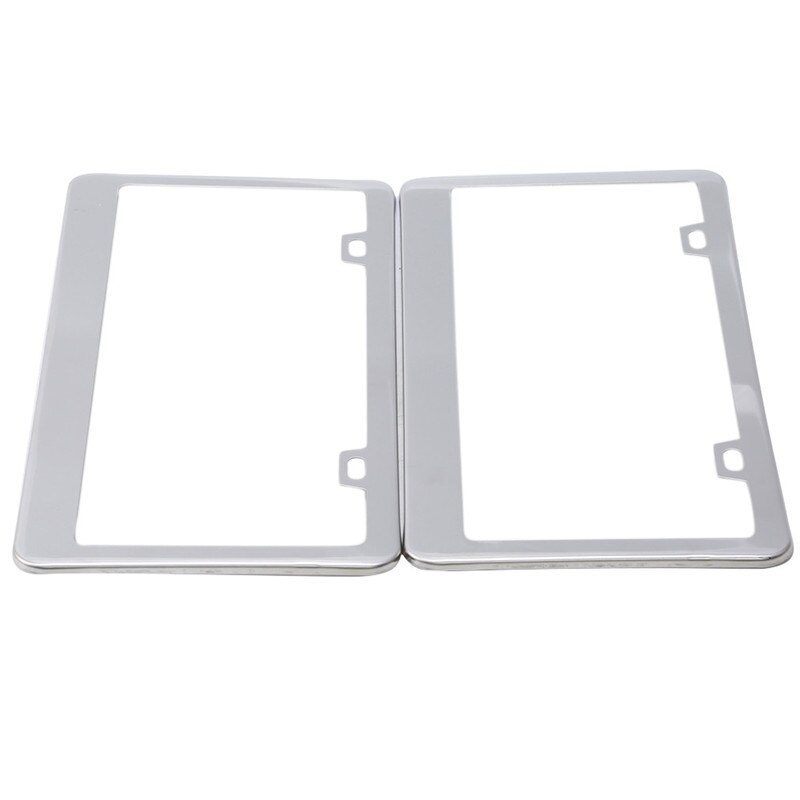2 Stuks Rvs Nummerplaat Frame Tag Cover Houder Voo... – Vicedeal