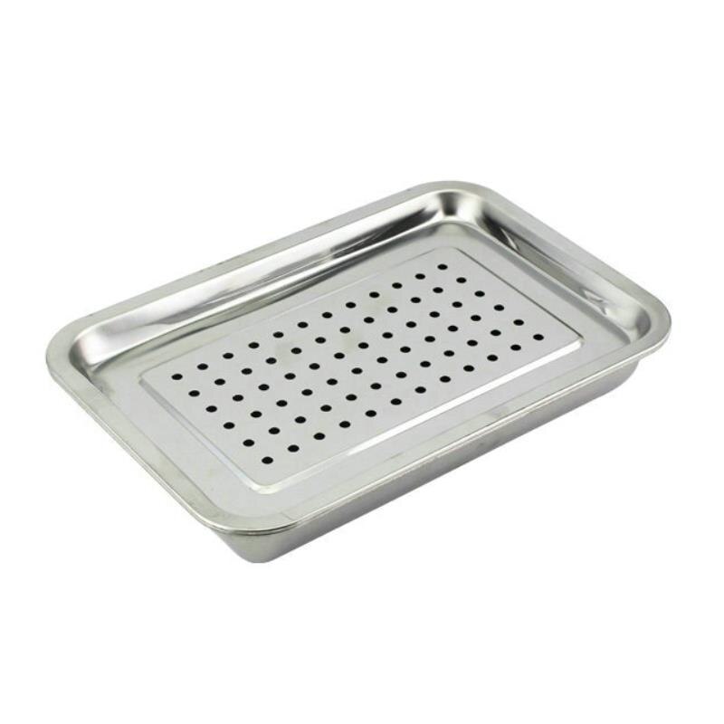 "King Tea Mall" Rectangle Stainless Steel Tea Tray... – Vicedeal