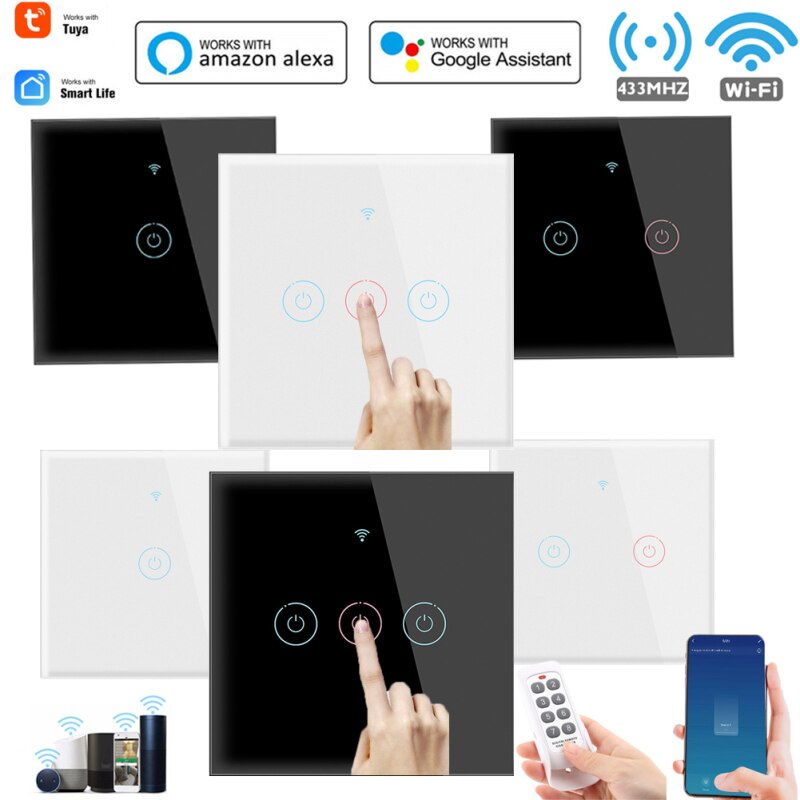 1pc Smart APP WiFi 433MHZ Smart Touch Switch Home ... – Vicedeal