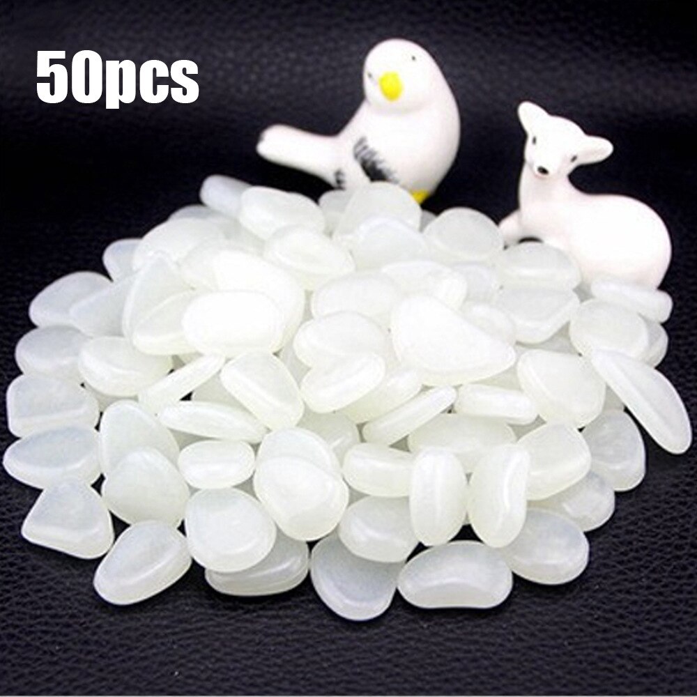 50 resin pebbles luminous stones are used to pave ... – Vicedeal