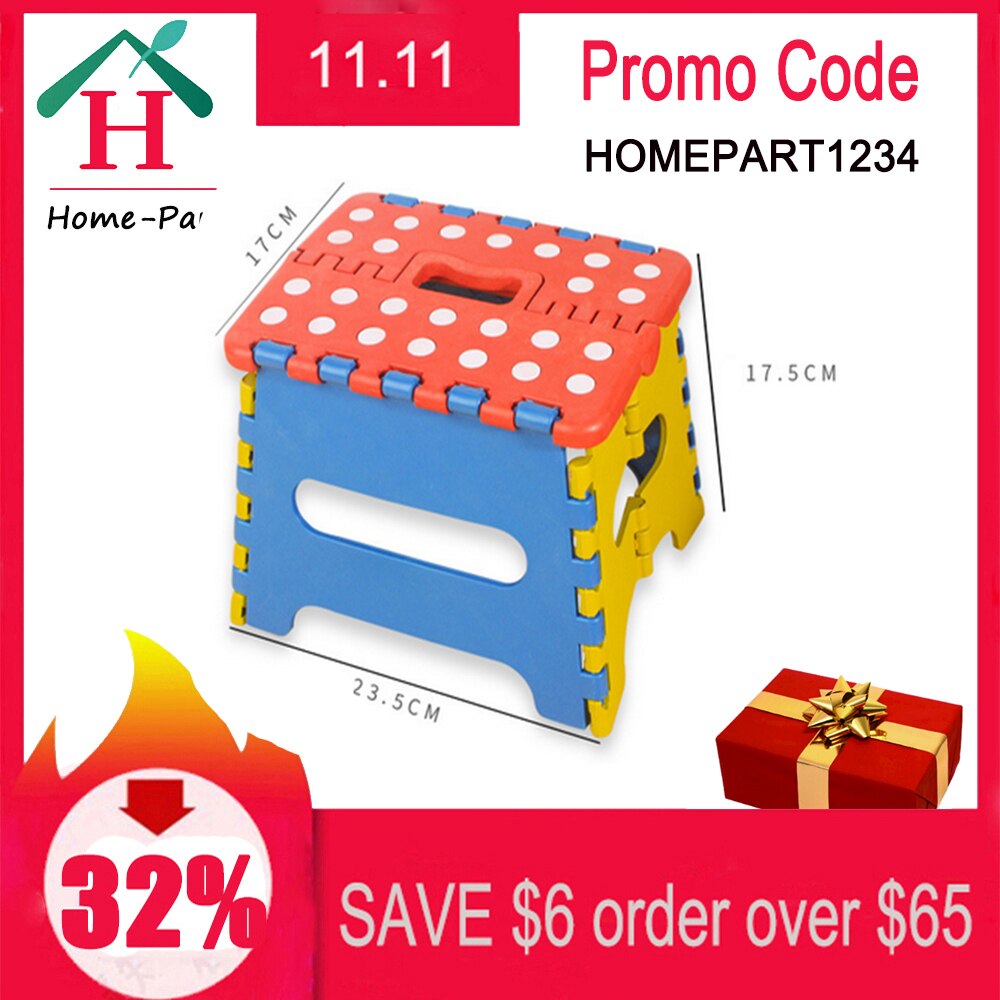 1 Pcs Draagbare Kleine Dot Plastic Opvouwbare Kruk... – Grandado