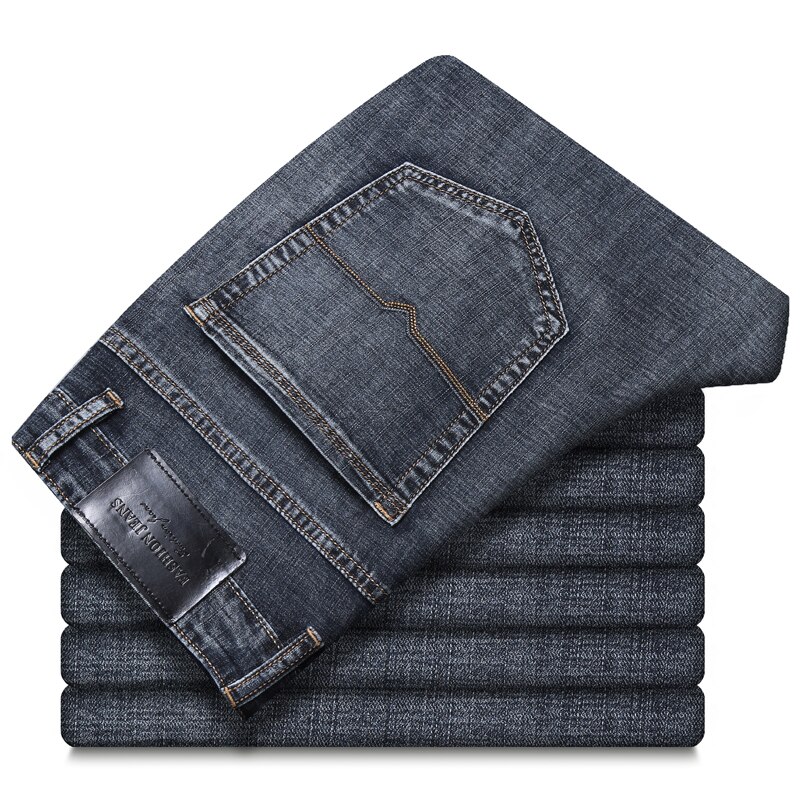Plus Size 40 42 44 Brand Men's Jeans Classic Strai... – Grandado