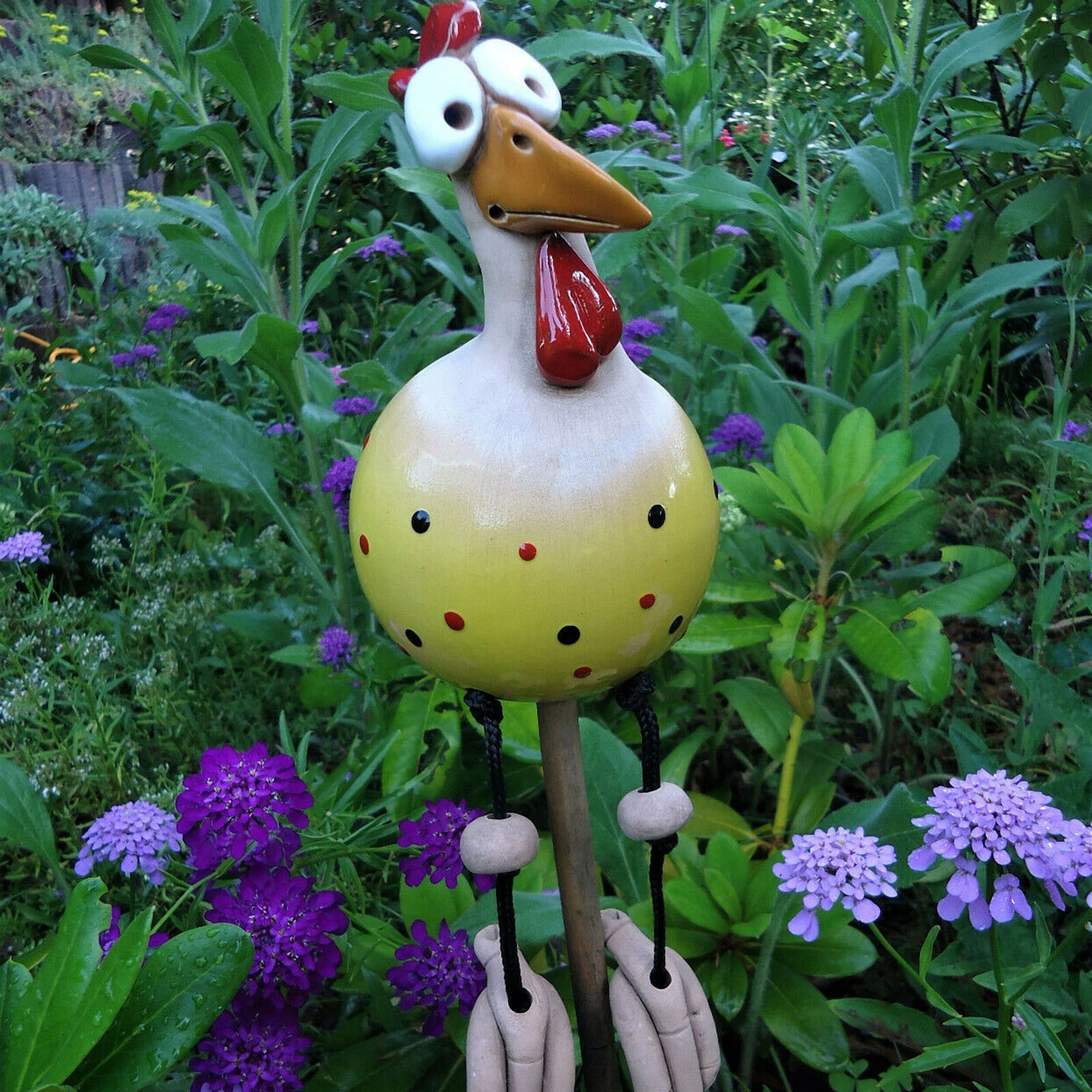 Chicken Decoration Garden Pile Rooster Hen Garden ... – Grandado