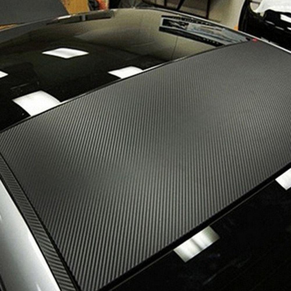 3D Car Sticker Black Carbon Fiber Vinyl Film Water... – Grandado