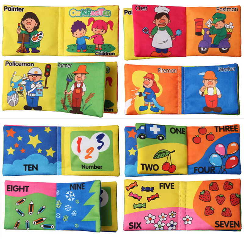6 Styles Soft Cloth Books For 0-12 Month Baby Boys... – Grandado